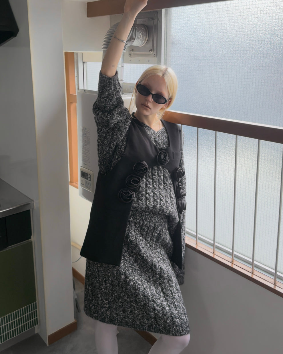 Pixelization knit set up – innerTALK